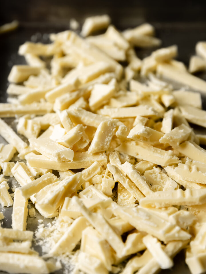 caramelized white chocolate - Olives + Thyme