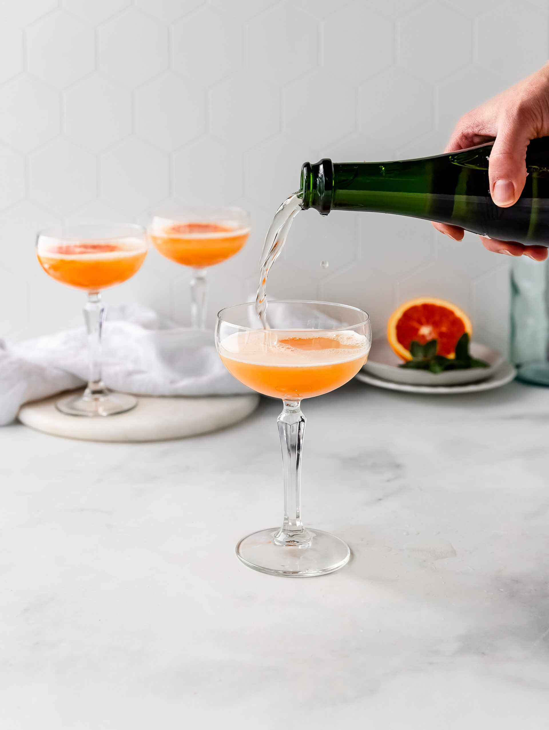cara cara orange champagne cocktail - Olives + Thyme