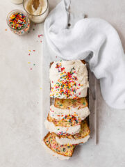 Funfetti Vanilla Pound Cake (with vanilla buttercream) - Olives + Thyme
