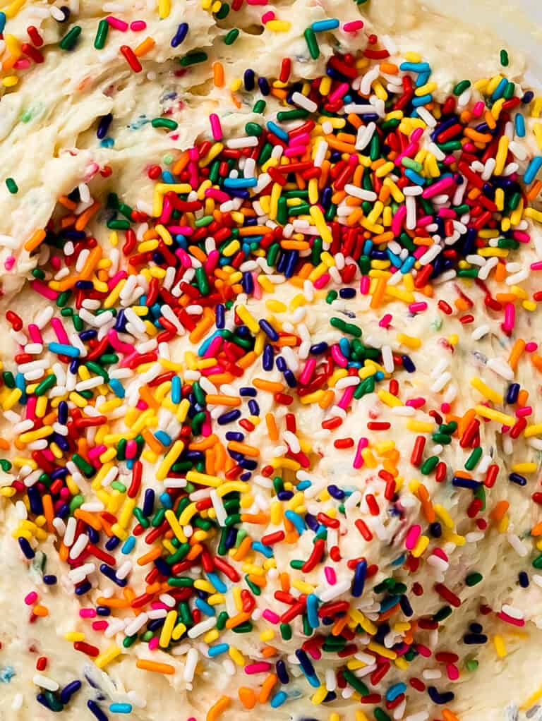 Funfetti Vanilla Pound Cake (with vanilla buttercream) - Olives + Thyme