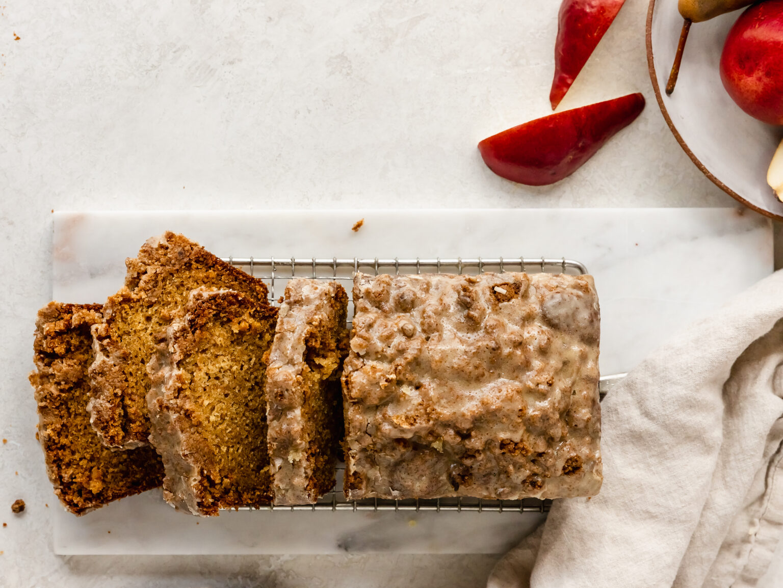 cardamom pear loaf cake - Olives + Thyme