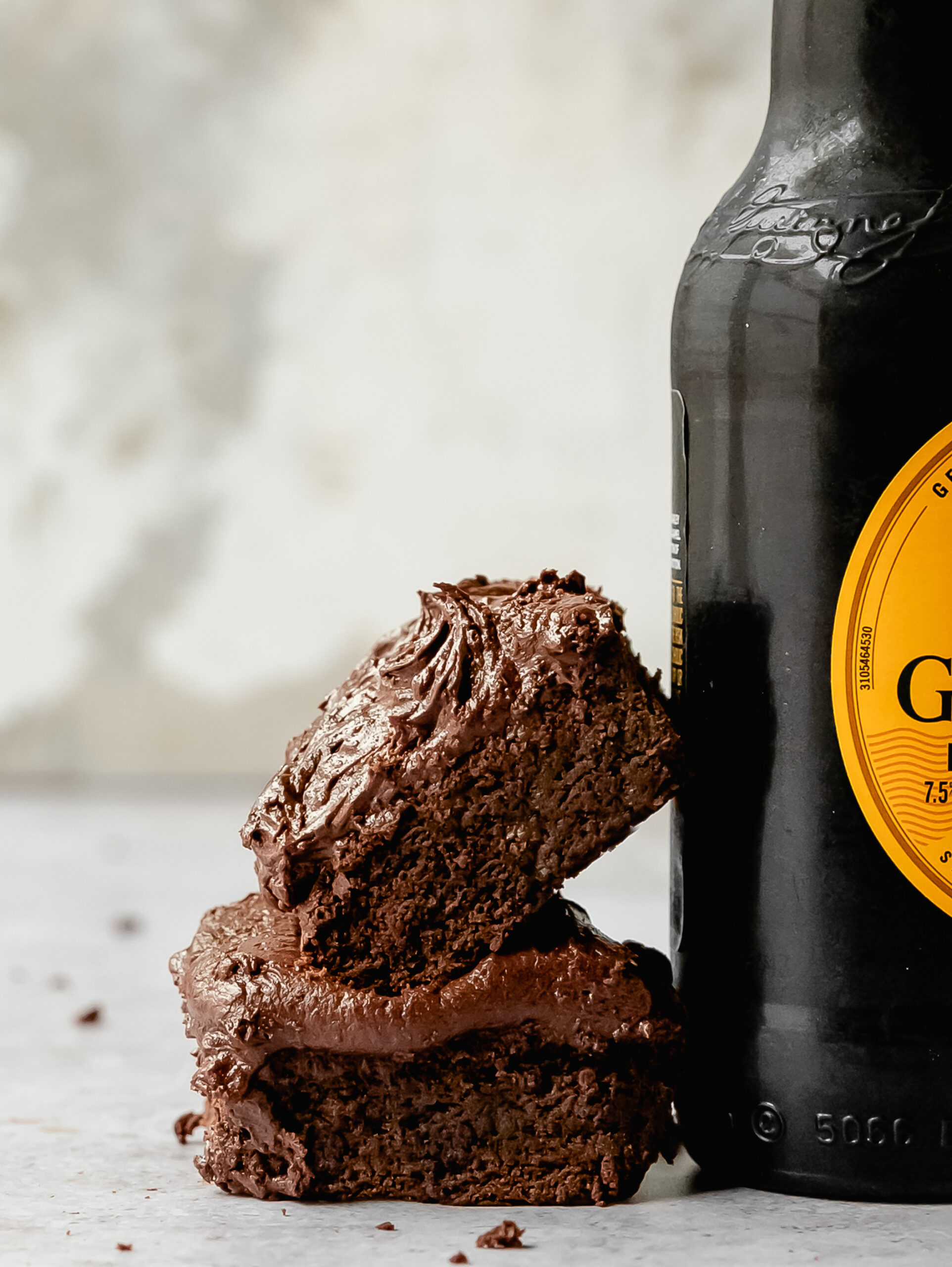guinness brownies with chocolate frosting (fudgy brownies) - Olives + Thyme