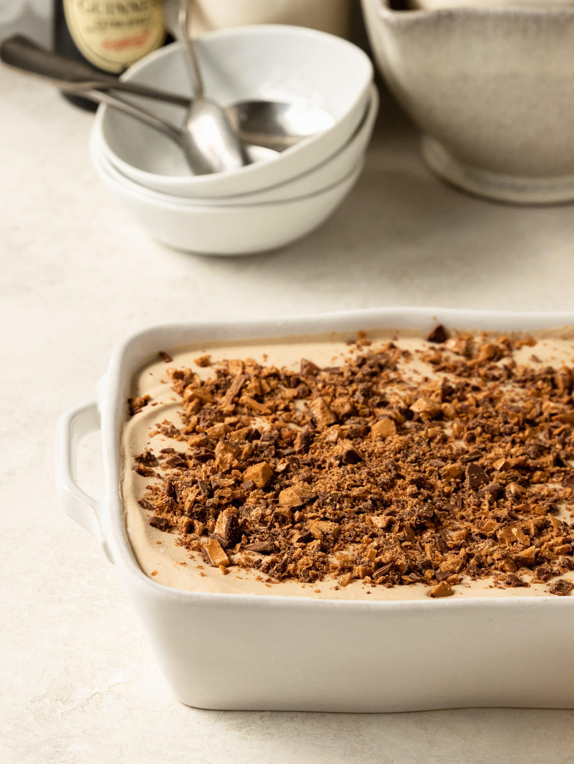 guinness toffee ice cream (no churn) - Olives + Thyme
