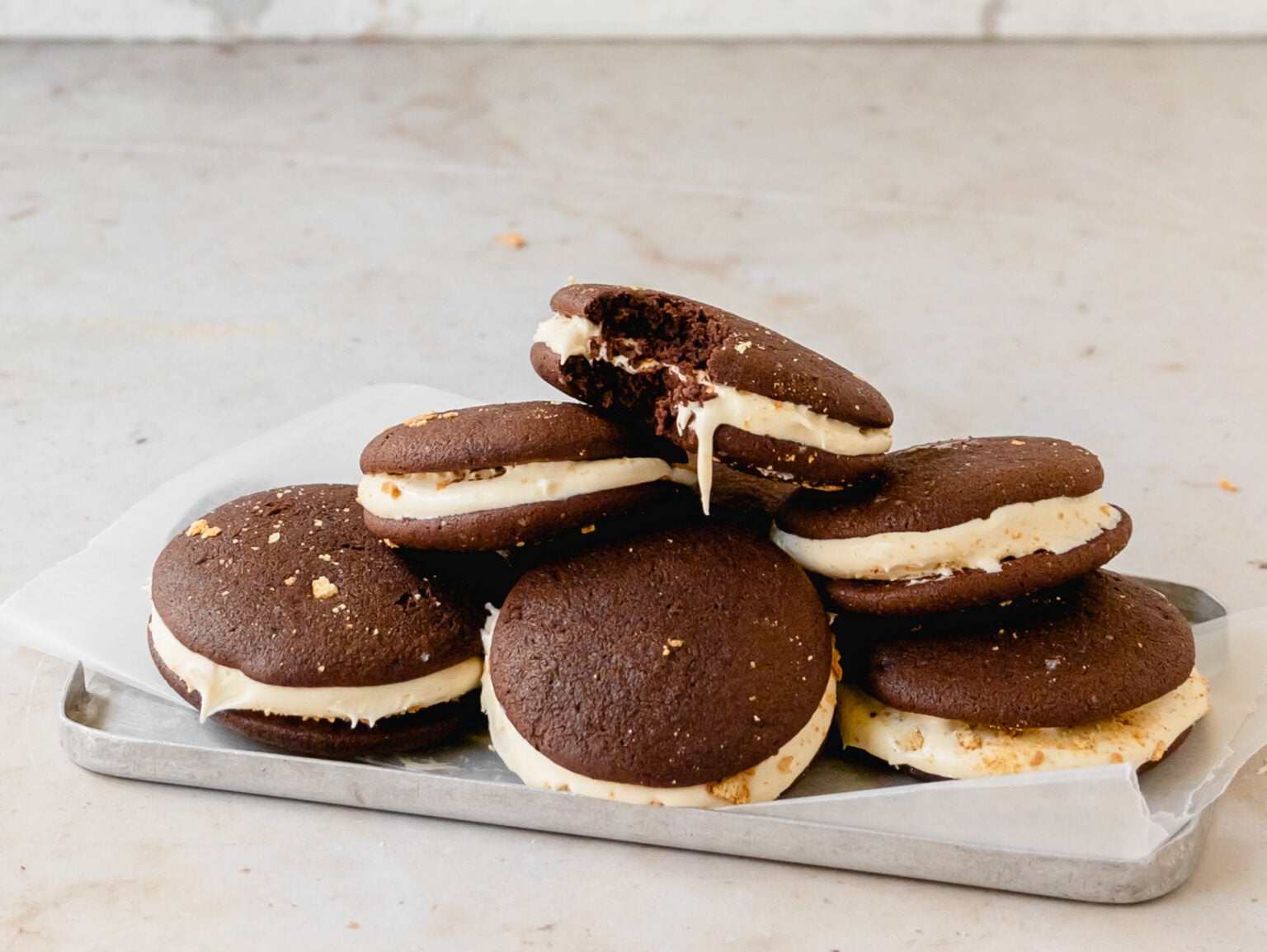 s'mores whoopie pies (cakey cookies) - Olives + Thyme