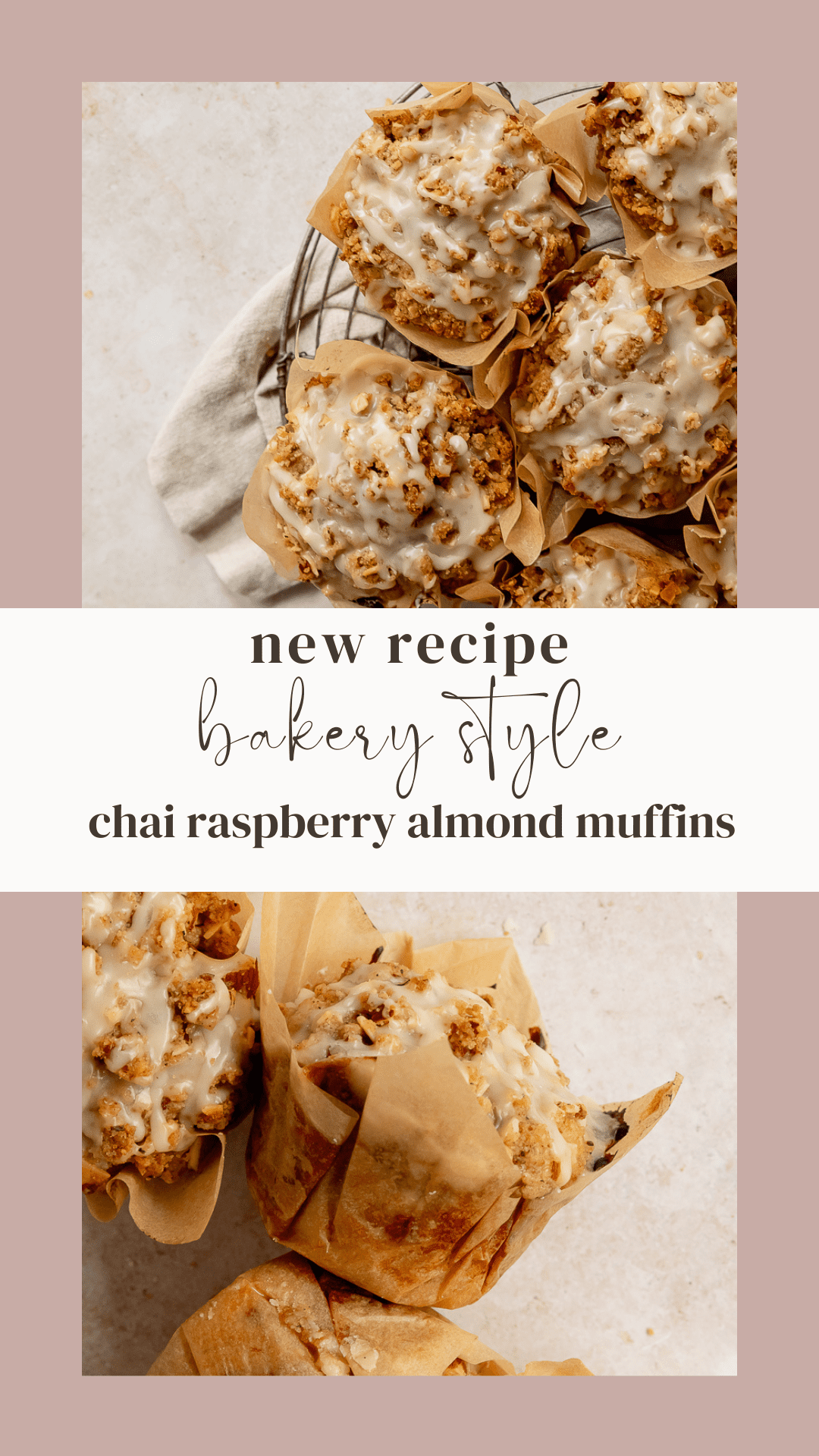 Raspberry Almond Streusel Muffins (Bakery Style) - Olives + Thyme