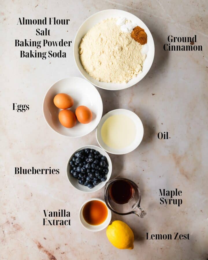 Almond Flour Blueberry Muffins - Olives + Thyme