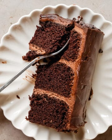 Triple Chocolate Cake (Moist Three Layer Cake) - Olives + Thyme