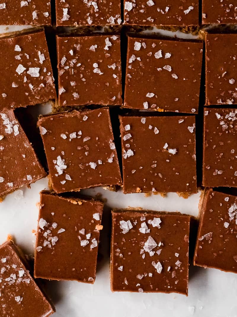 Chocolate Tahini Freezer Fudge | Olives + Thyme