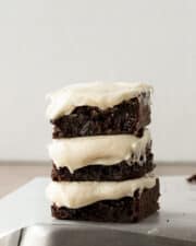 Brownies with Cream Cheese Frosting - Olives + Thyme