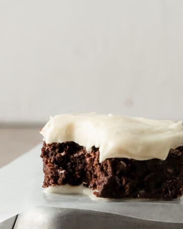 Brownies with Cream Cheese Frosting - Olives + Thyme