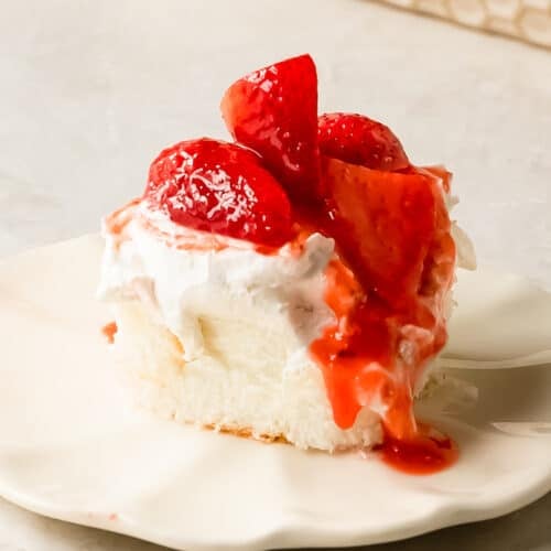 Strawberry Angel Food Cake - Olives + Thyme