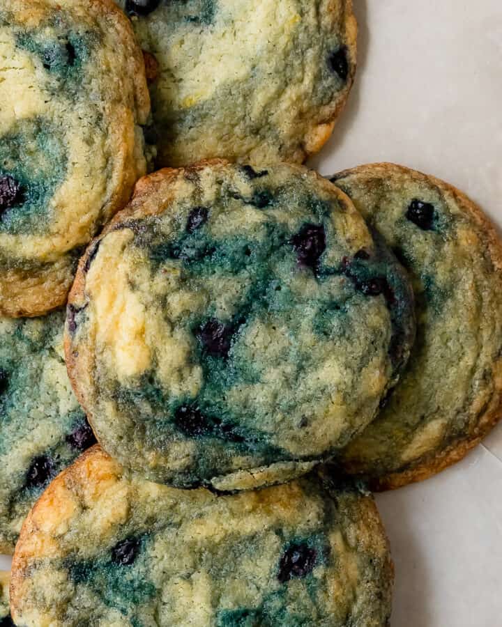 Lemon Blueberry Cookies (Soft and Chewy) - Olives + Thyme