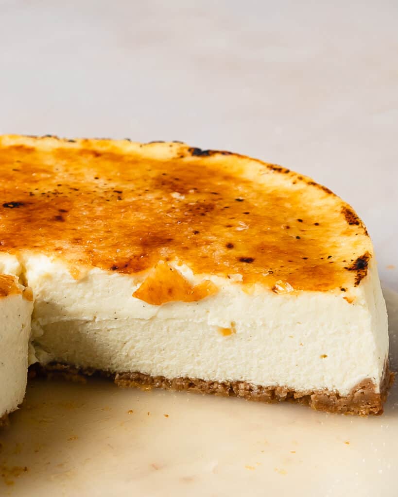 Creme Brulee Cheesecake (Easy and Creamy) - Olives + Thyme