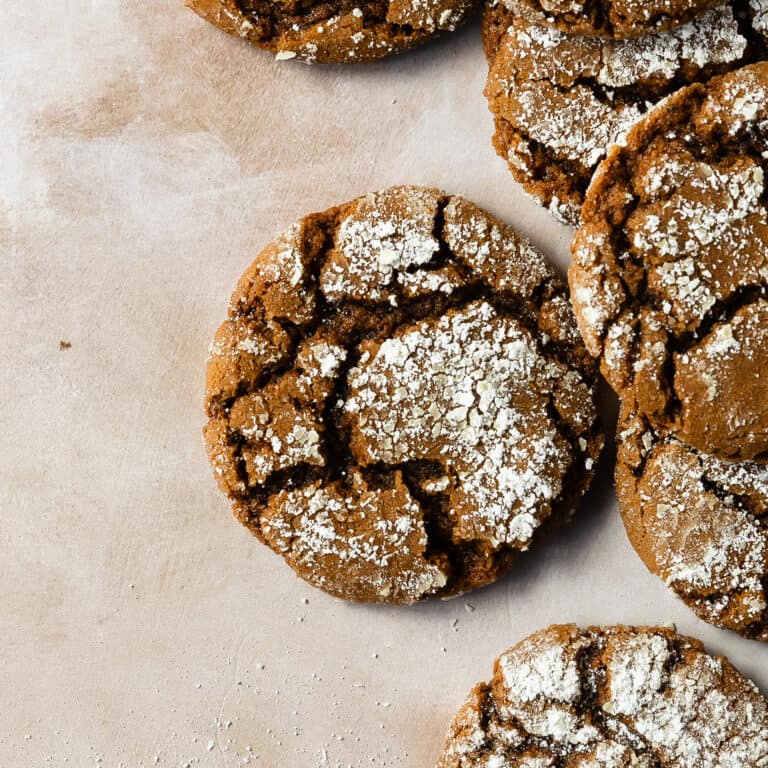 Molasses Crinkle Cookies (Soft and Chewy) - Olives + Thyme
