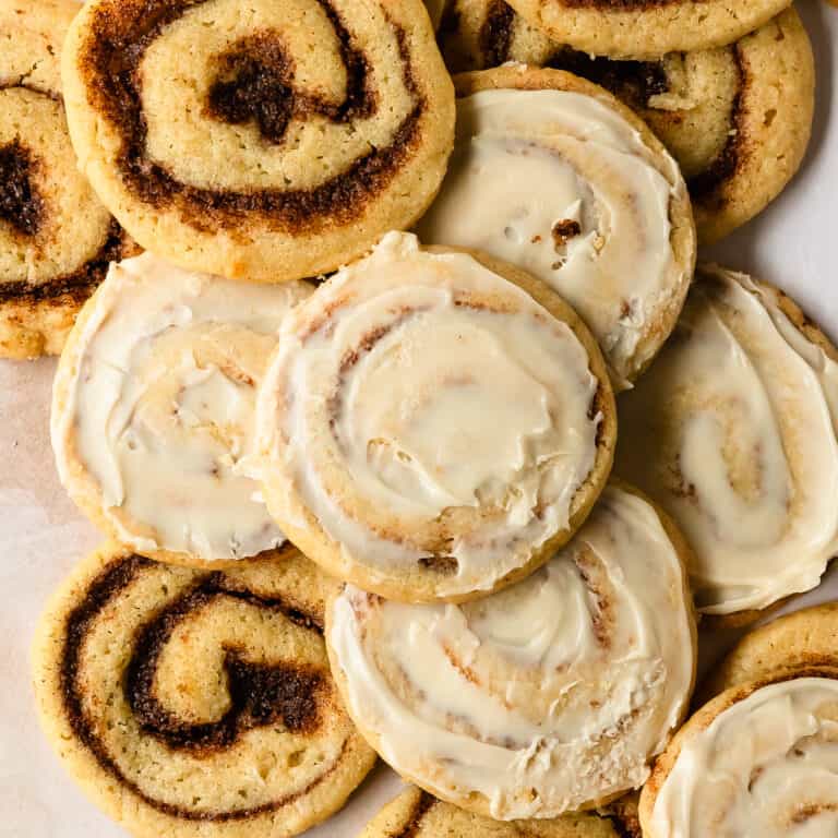 Cinnamon Roll Cookies (Soft Cinnamon Swirl Cookies) - Olives + Thyme