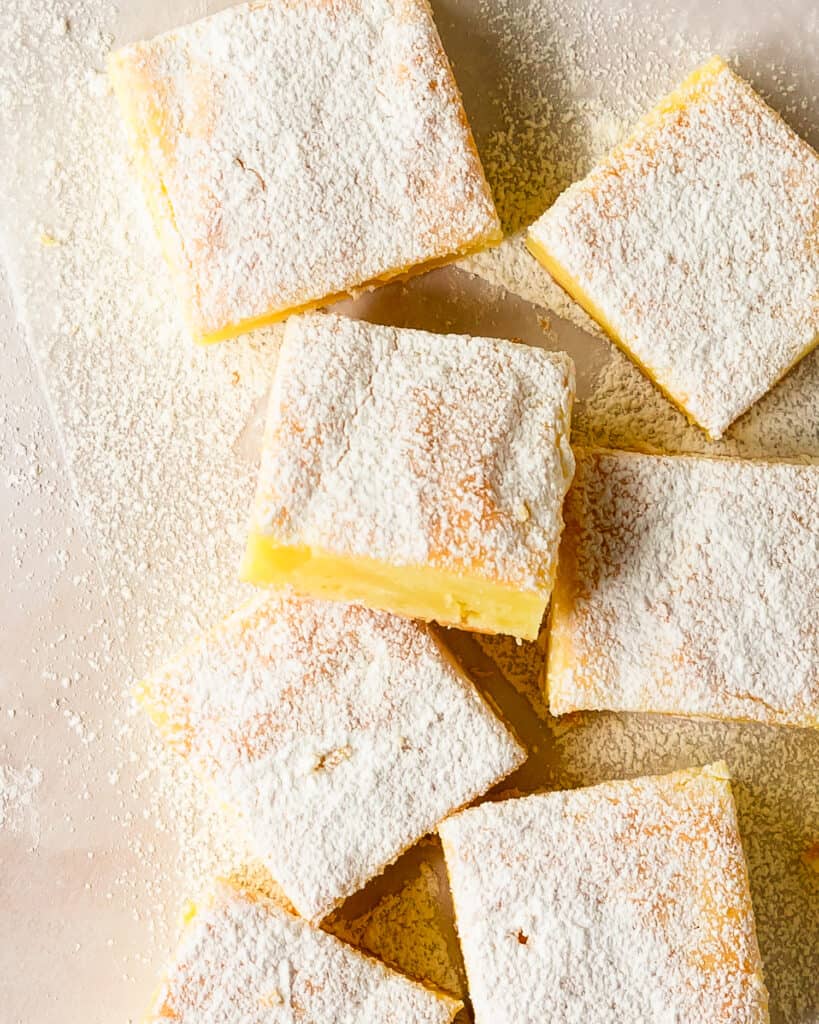 2 Ingredient Lemon Bars (Easy Cake Mix Recipe) - Olives + Thyme