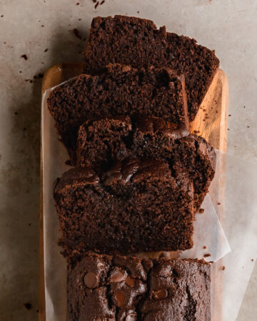 Chocolate Bread (Easy Chocolate Loaf Cake) - Olives + Thyme