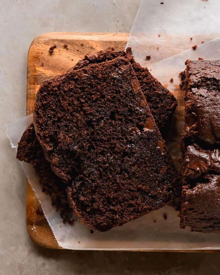 Chocolate Bread (Easy Chocolate Loaf Cake) - Olives + Thyme