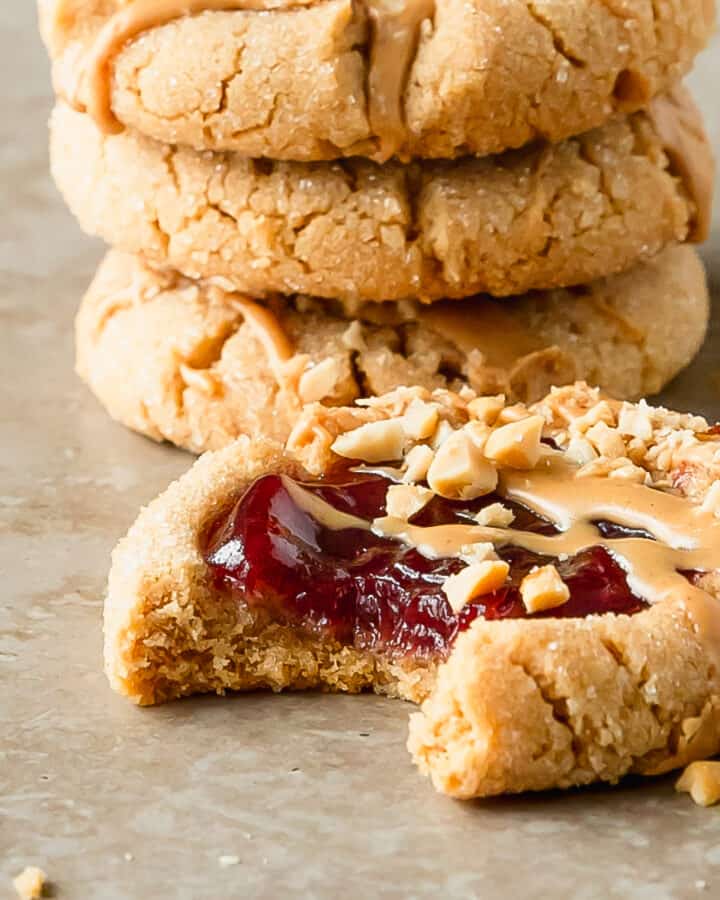 Peanut Butter and Jelly Cookies (Soft and Chewy Recipe) - Olives + Thyme