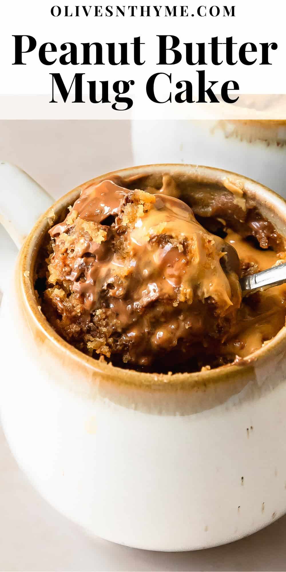 Peanut Butter Mug Cake (Quick and Easy Recipe) - Olives + Thyme