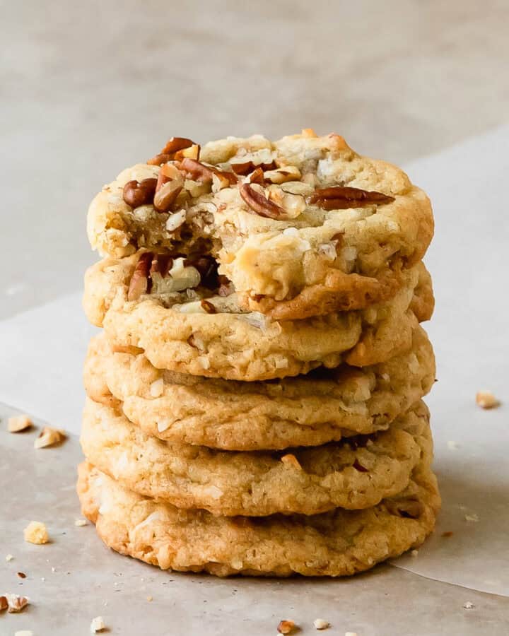 Coconut Pecan Cookies (Soft and Chewy) - Olives + Thyme
