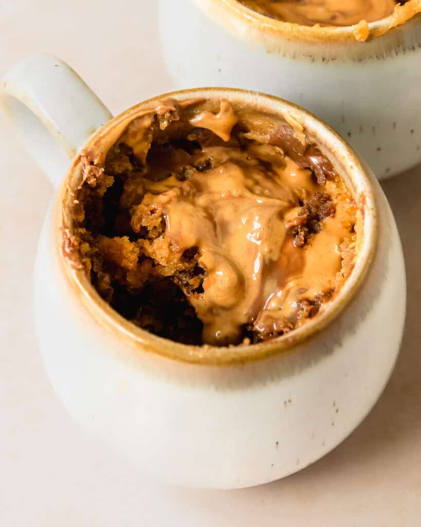 Peanut Butter Mug Cake (Quick and Easy Recipe) - Olives + Thyme