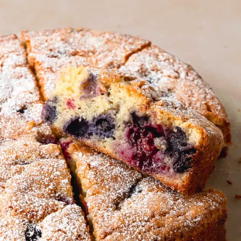 Berry Cake (Easy Triple Berry Cake) - Olives + Thyme