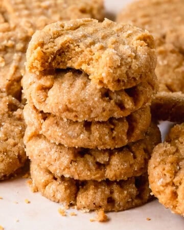 4 Ingredient Peanut Butter Cookies (Easy Flourless Recipe) - Olives + Thyme