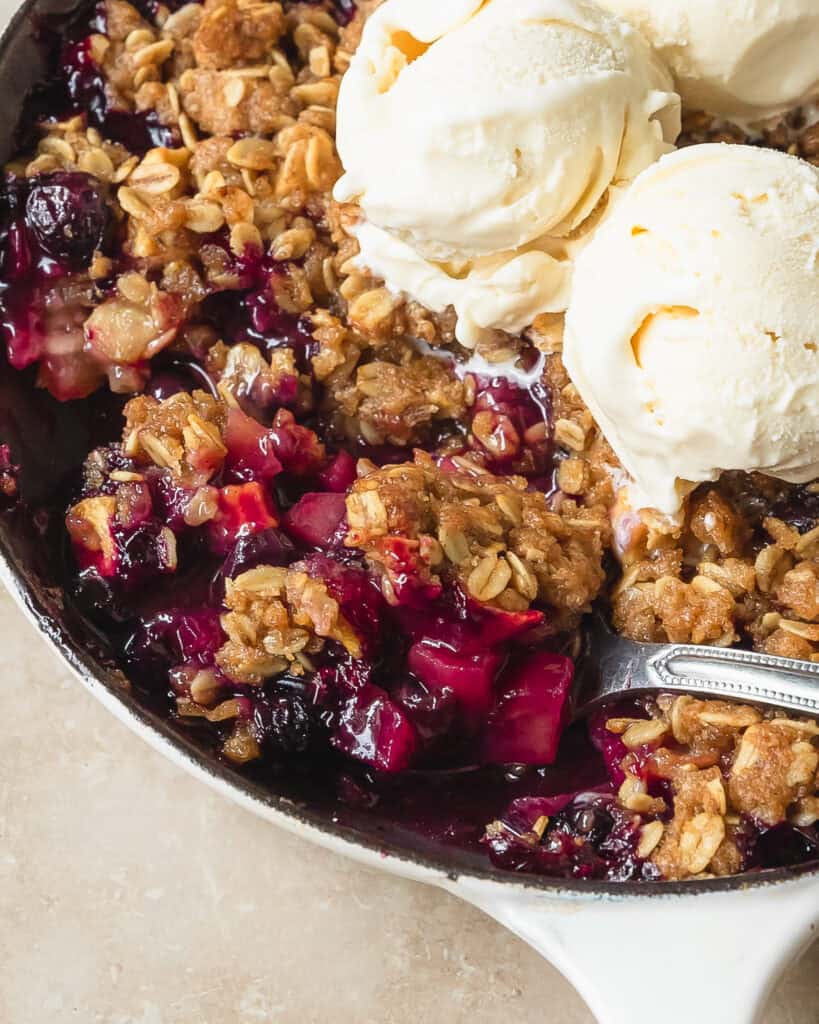 Apple Blueberry Crisp (Fresh and Easy Recipe) - Olives + Thyme