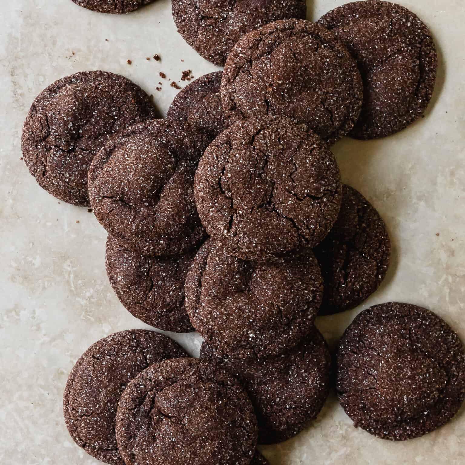 Chocolate Sugar Cookies (Soft and Chewy) - Olives + Thyme