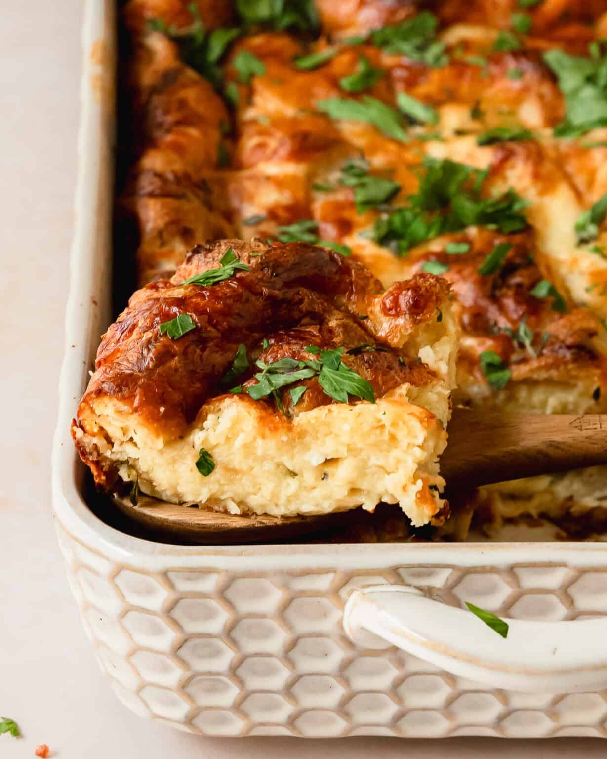 Savory Bread Pudding (Easy Casserole Dish) - Olives + Thyme