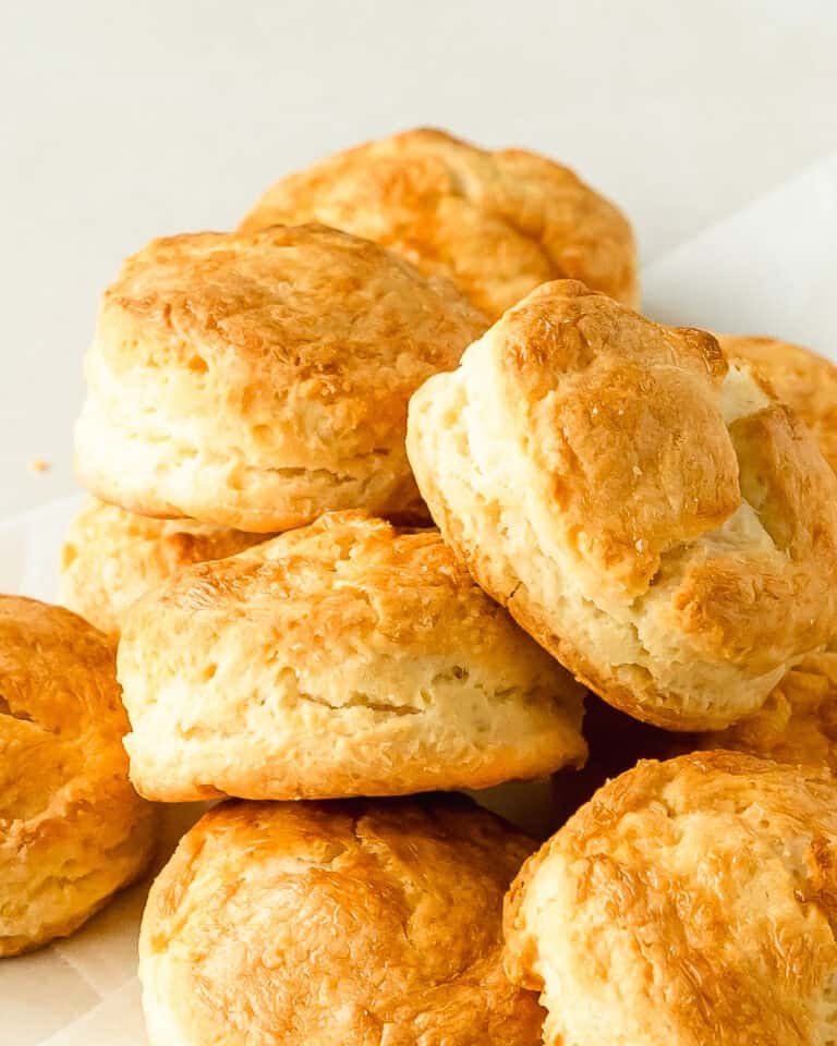 2 Ingredient Biscuits (Light and Flaky Recipe) - Olives + Thyme