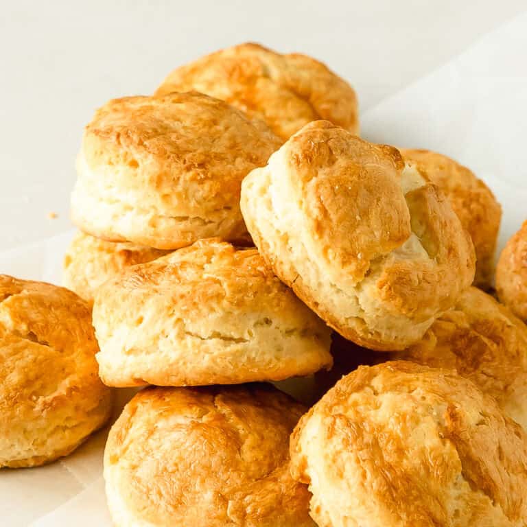 2 Ingredient Biscuits (Light and Flaky Recipe) - Olives + Thyme