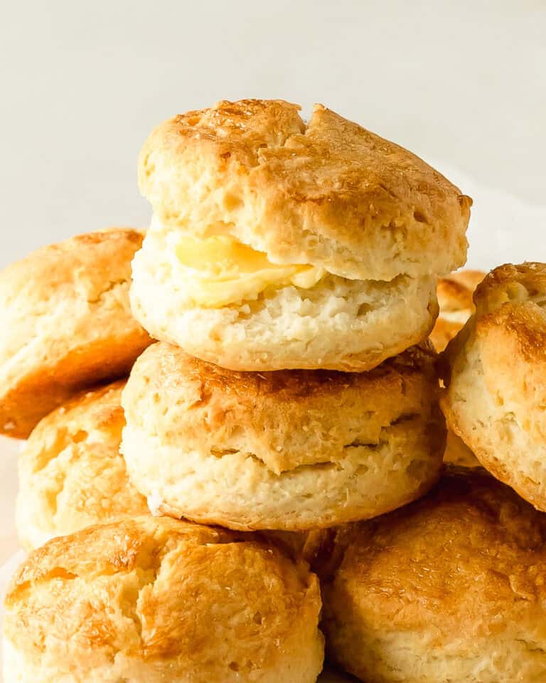 2 Ingredient Biscuits (Light and Flaky Recipe) - Olives + Thyme