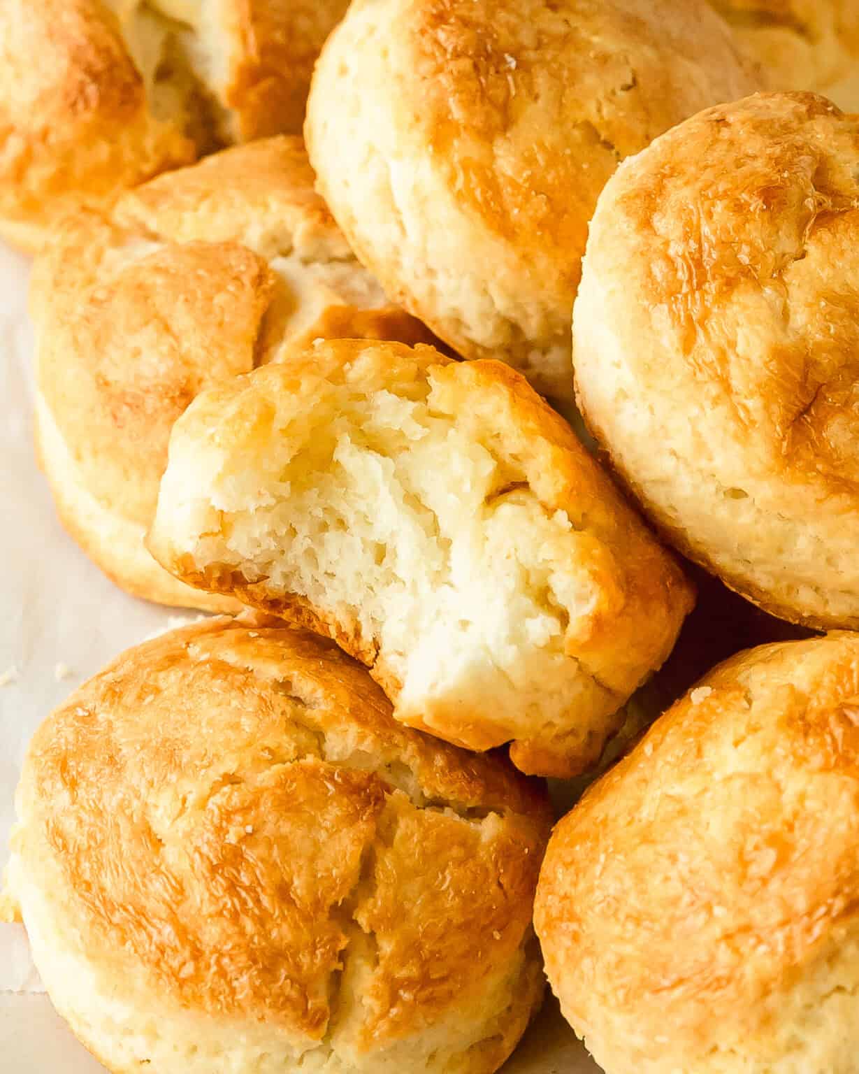 2 Ingredient Biscuits (Light and Flaky Recipe) - Olives + Thyme