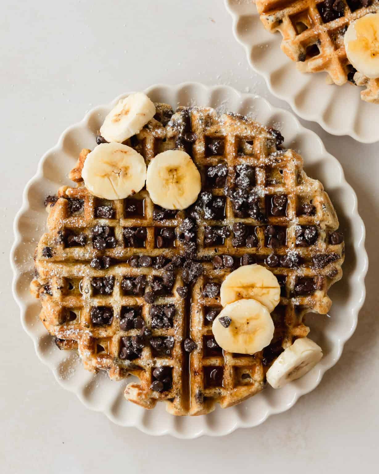Chocolate Chip Waffles (Crisp and Fluffy) - Olives + Thyme