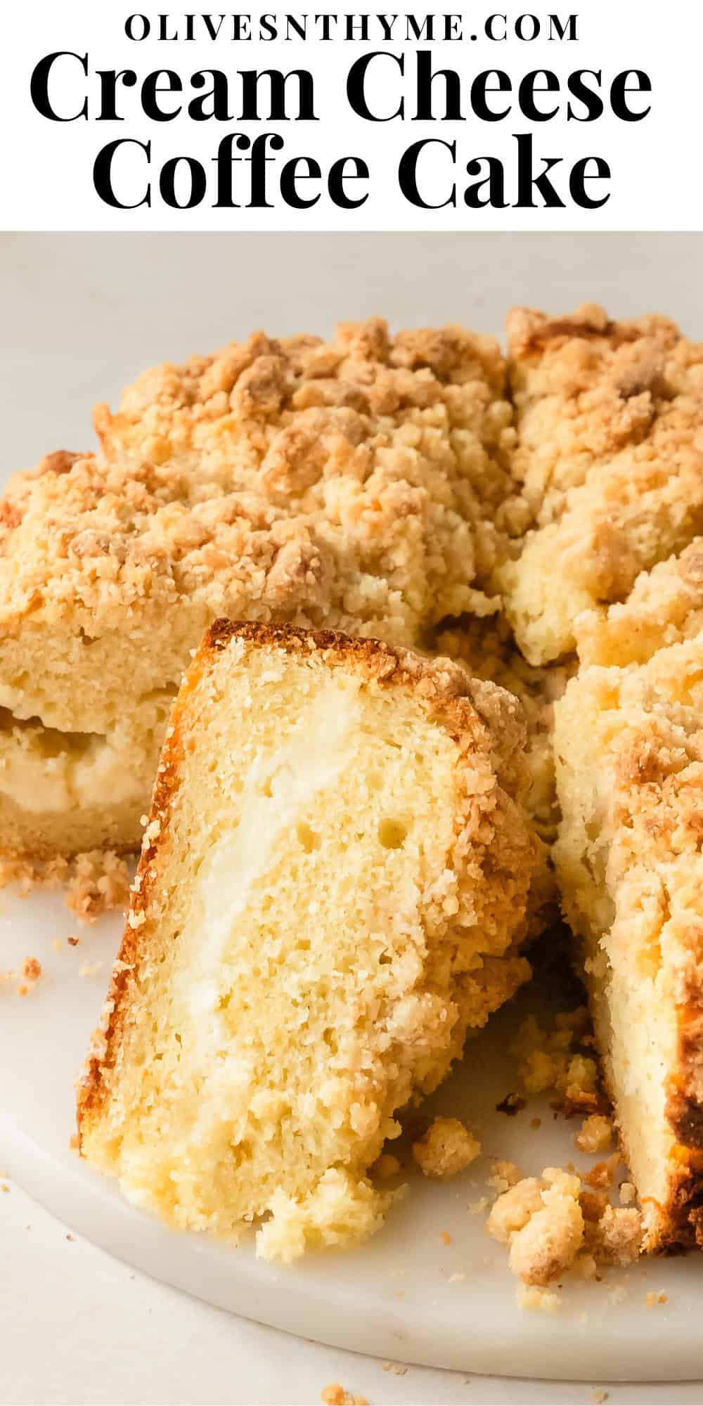 Cream Cheese Coffee Cake (Quick and Easy Recipe) - Olives + Thyme