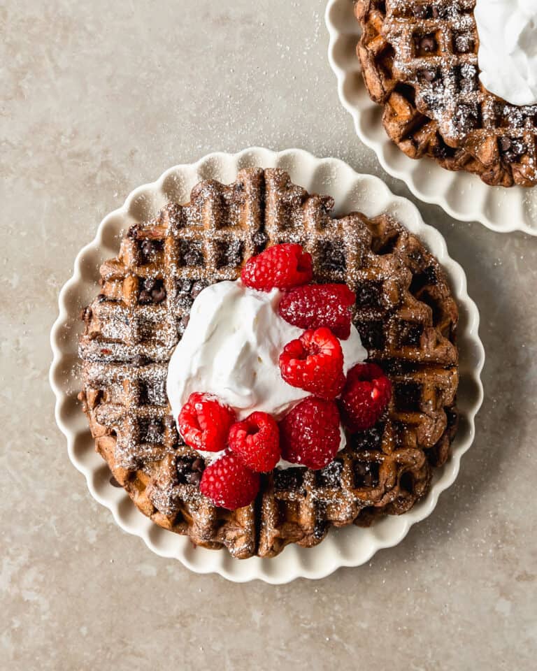 Chocolate Waffles (Easy Recipe) - Olives + Thyme