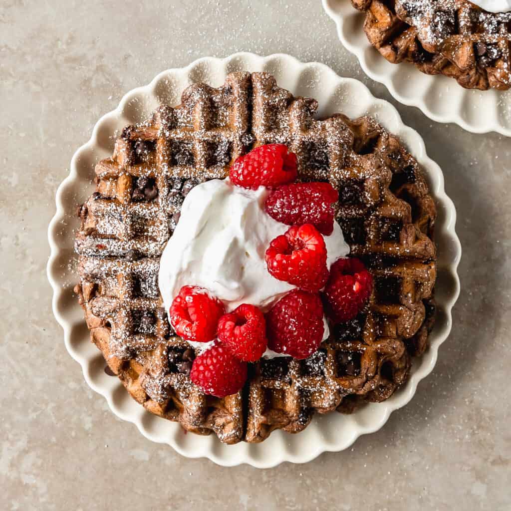 Chocolate Waffles (Easy Recipe) - Olives + Thyme