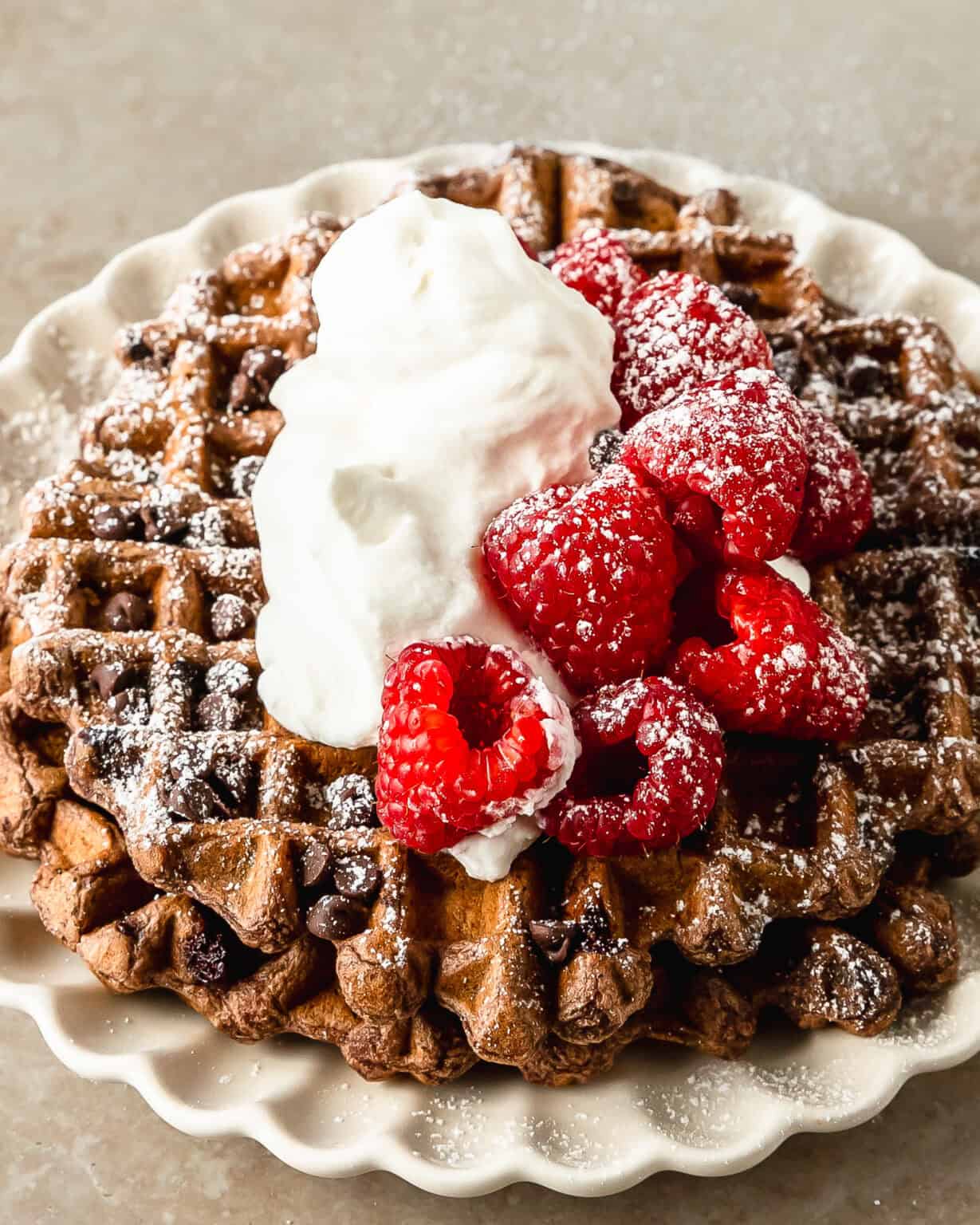 Chocolate Waffles (Easy Recipe) - Olives + Thyme