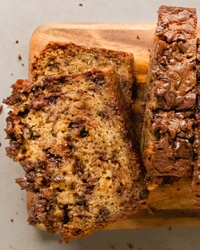 Chocolate Chip Banana Bread (Moist and Easy Recipe) - Olives + Thyme