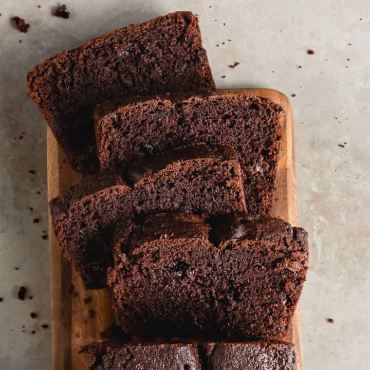 Chocolate Bread (Easy Chocolate Loaf Cake) - Olives + Thyme
