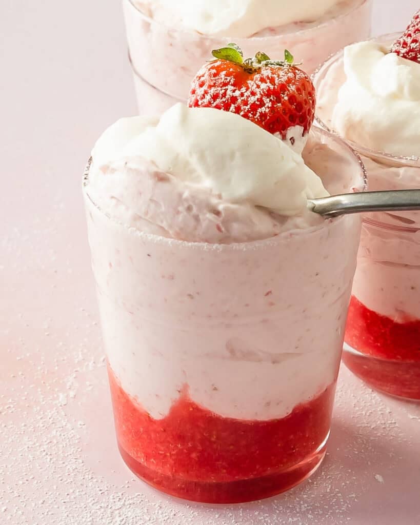 Strawberry Mousse (Quick and Easy Strawberry Dessert) - Olives + Thyme