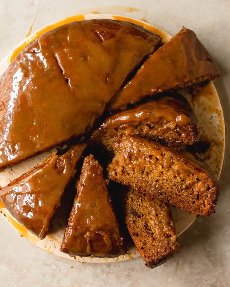 Date Cake (Moist and Sticky Cake with Toffee Sauce) - Olives + Thyme