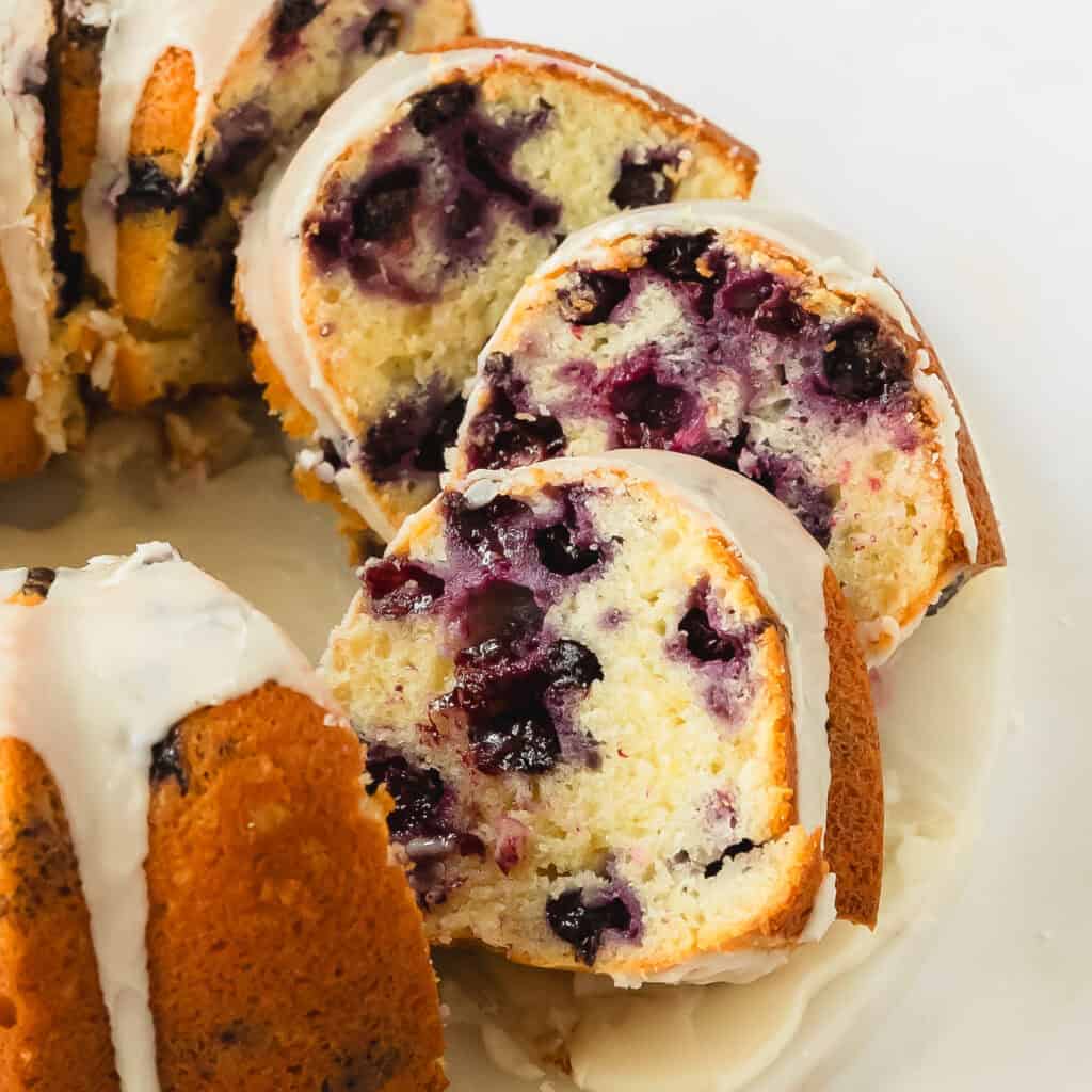 Lemon Blueberry Bundt Cake (with Lemon Glaze) - Olives + Thyme