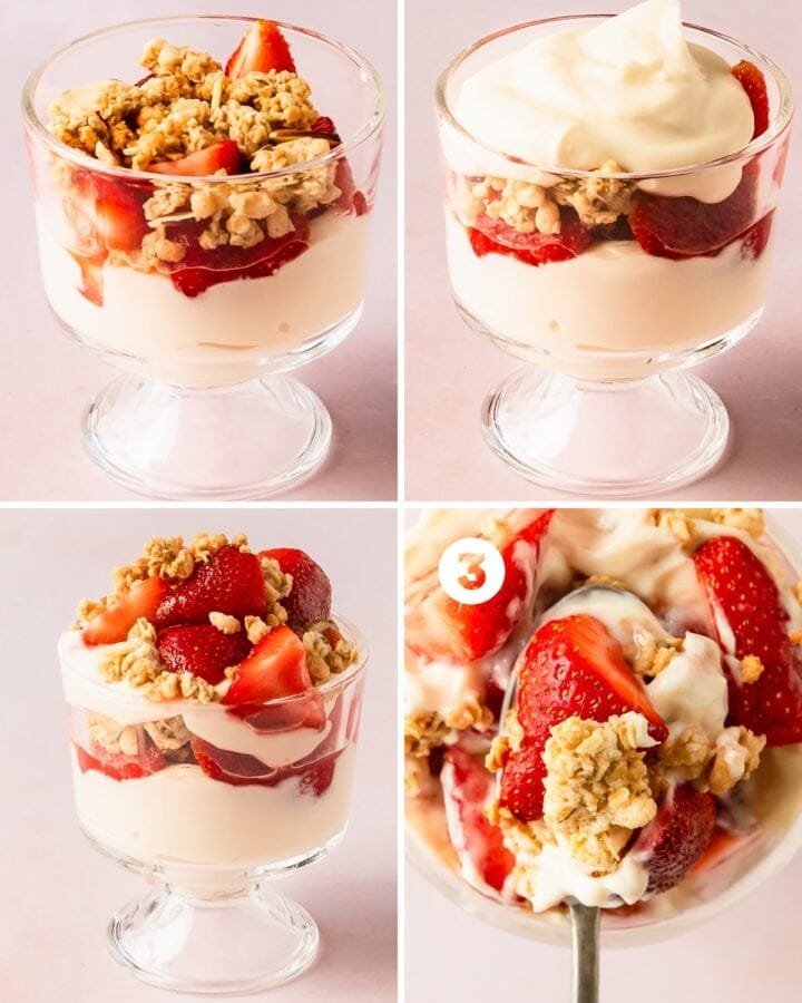 Strawberry Parfait (Easy and Healthy Dessert or Breakfast) - Olives + Thyme