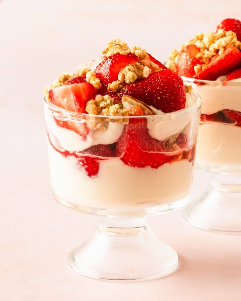 Strawberry Parfait (Easy and Healthy Dessert or Breakfast) - Olives + Thyme