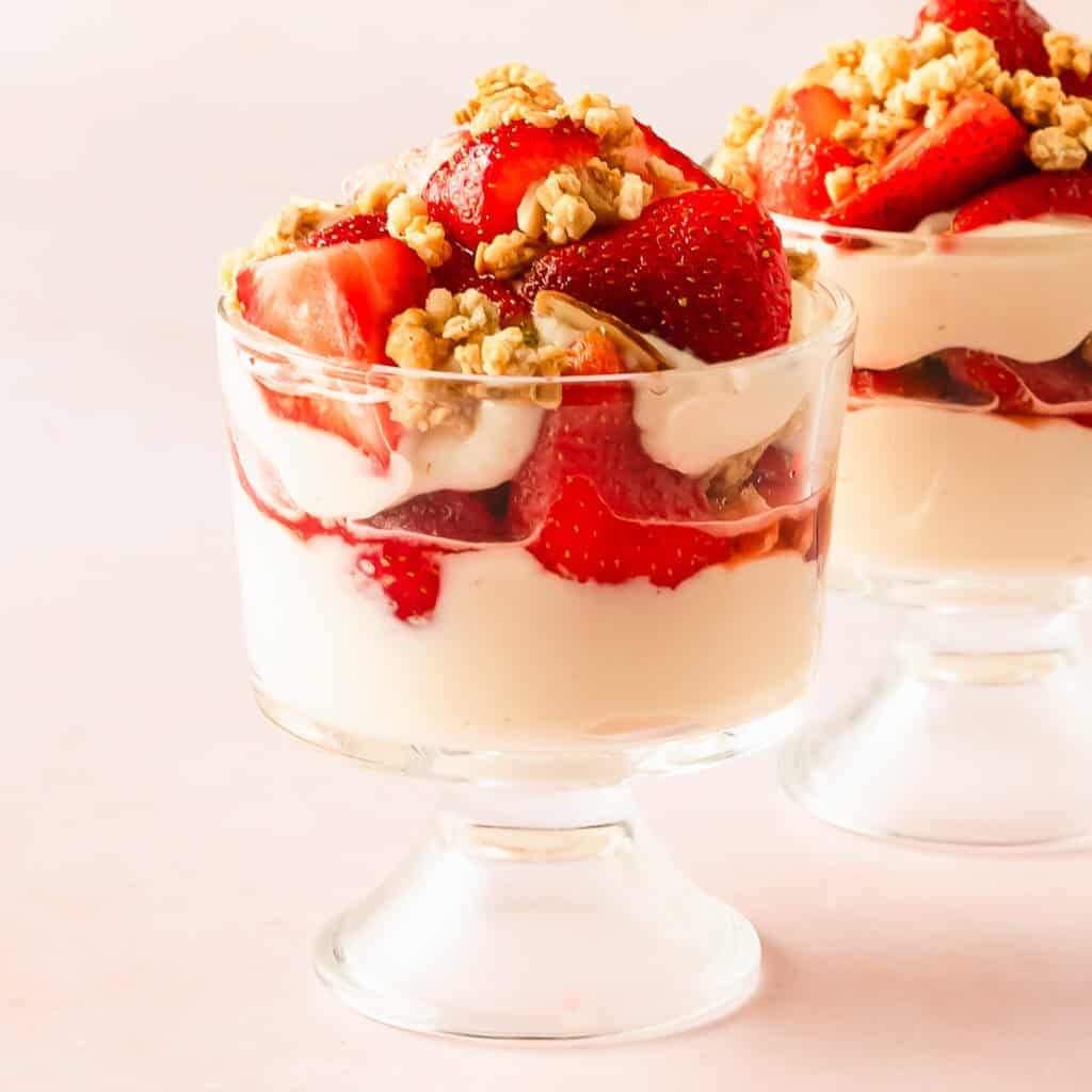 Strawberry Parfait (Easy and Healthy Dessert or Breakfast) - Olives + Thyme