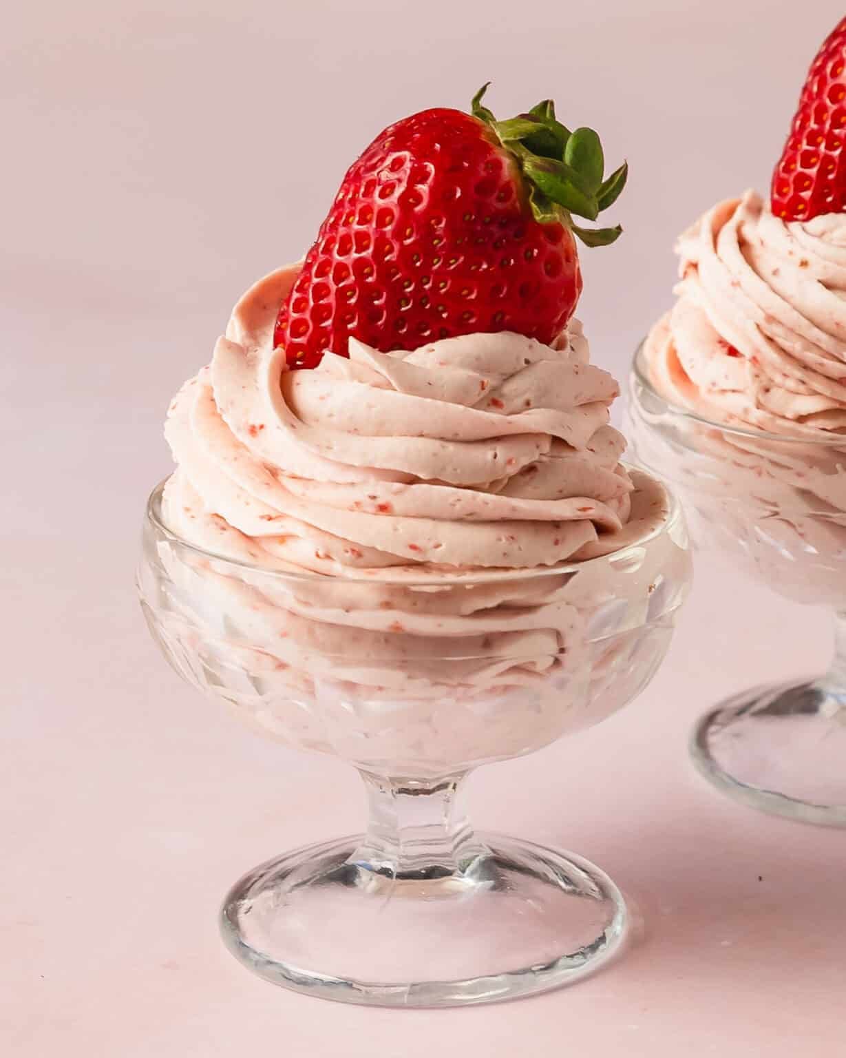 Strawberry Whipped Cream (Light, Fluffy and Creamy Recipe) - Olives + Thyme