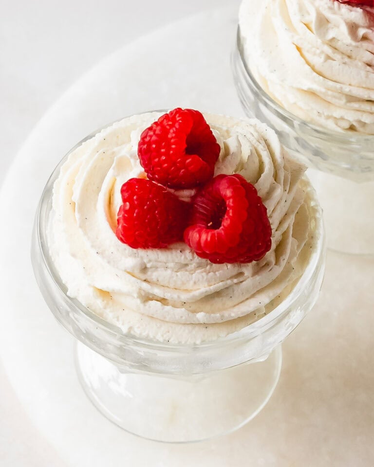 Vanilla Mousse (Easy, Light and Fluffy Recipe) - Olives + Thyme